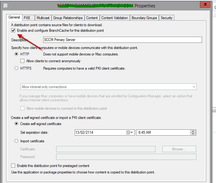Configuring SCCM and Branch Cache – SukhdeepBlogs